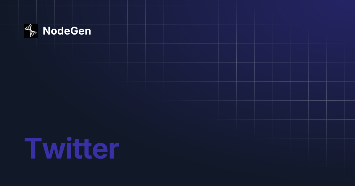 Twitter | NodeGen